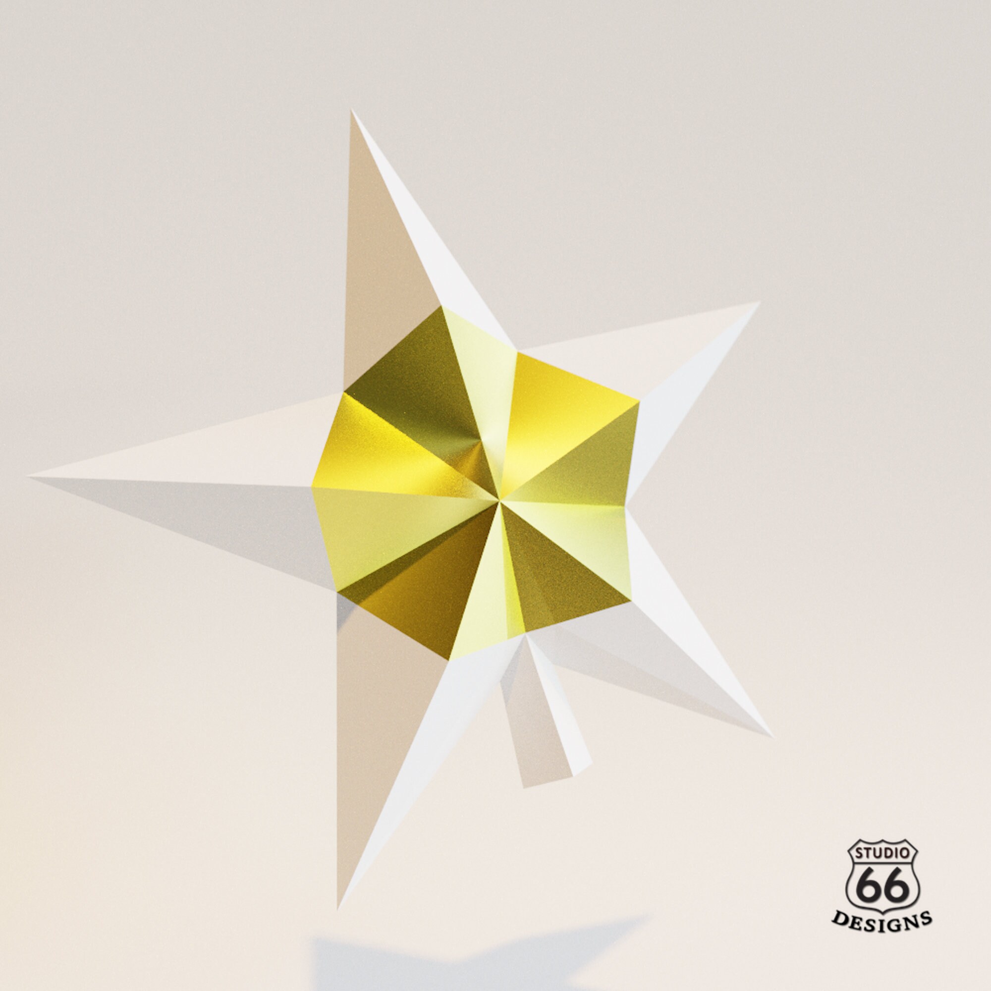 Christmas Tree Ornament Papercraft Tree Topper Star Ornament - Etsy