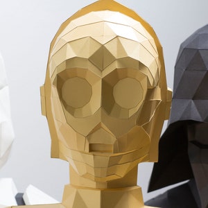 Papercraft Star Wars, Make Your Own C3PO Statue, Papercraft C-3PO ...