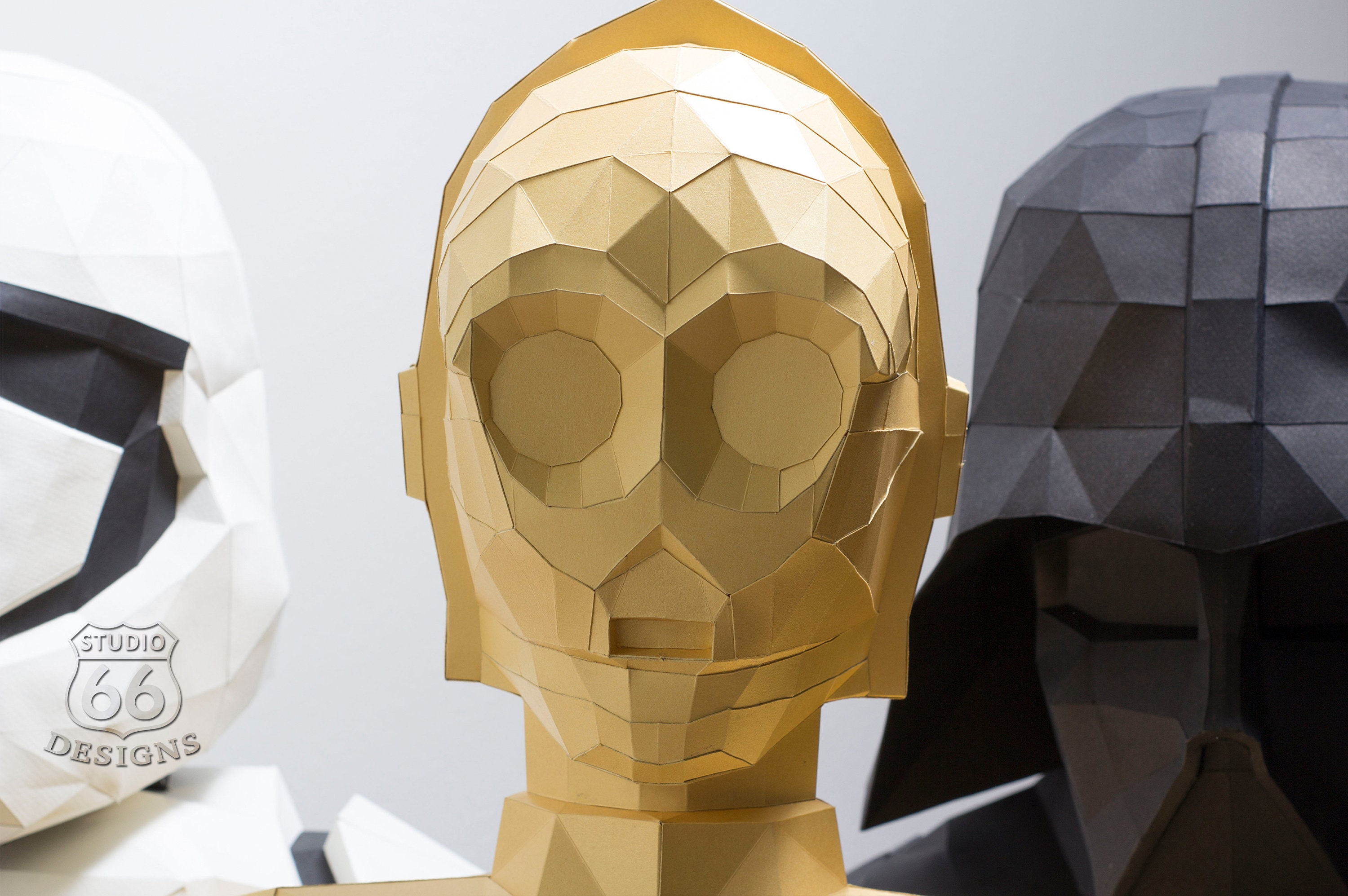 Papercraft Star Wars Make Your Own C3PO Statue Papercraft - Etsy UK