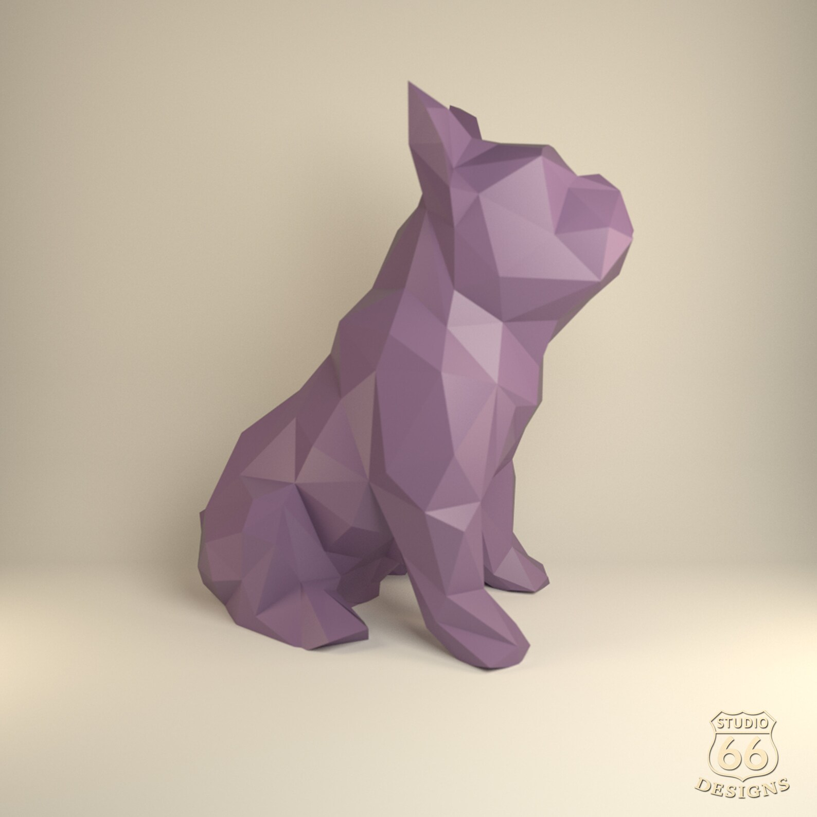 French Bulldog, Papercraft Bulldog, Paper Dog, Papercraft 3d, Paper ...