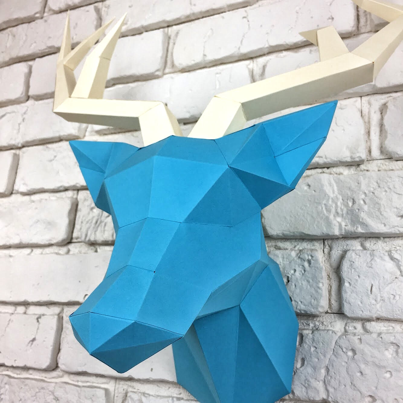 Deer Head Paper Sculpture Papercraft Deer Papercraft - Etsy