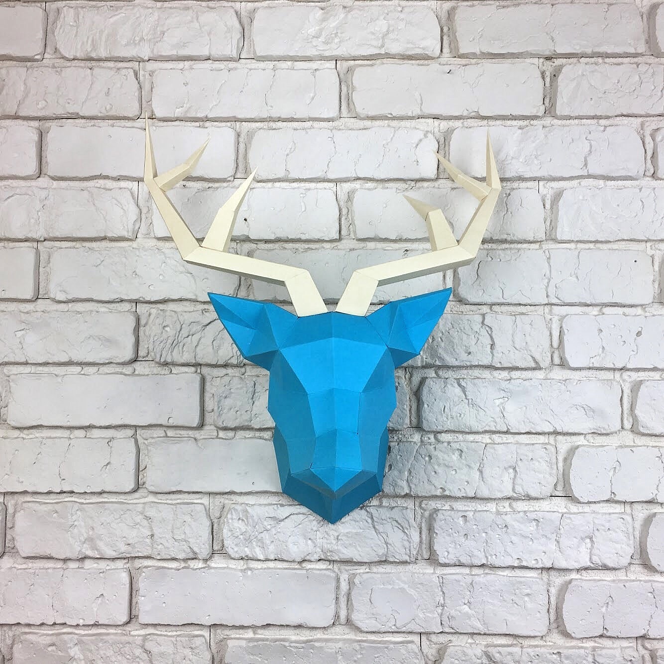 Deer Head Paper Sculpture Papercraft Deer Papercraft | Etsy