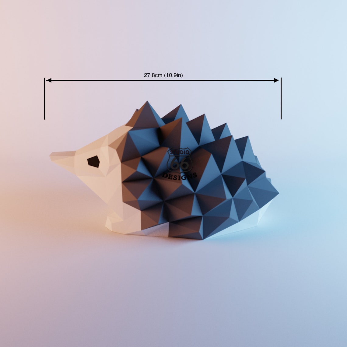 Hedgehog Papercraft Papercraft Hedgehog Statue Hedgehog - Etsy