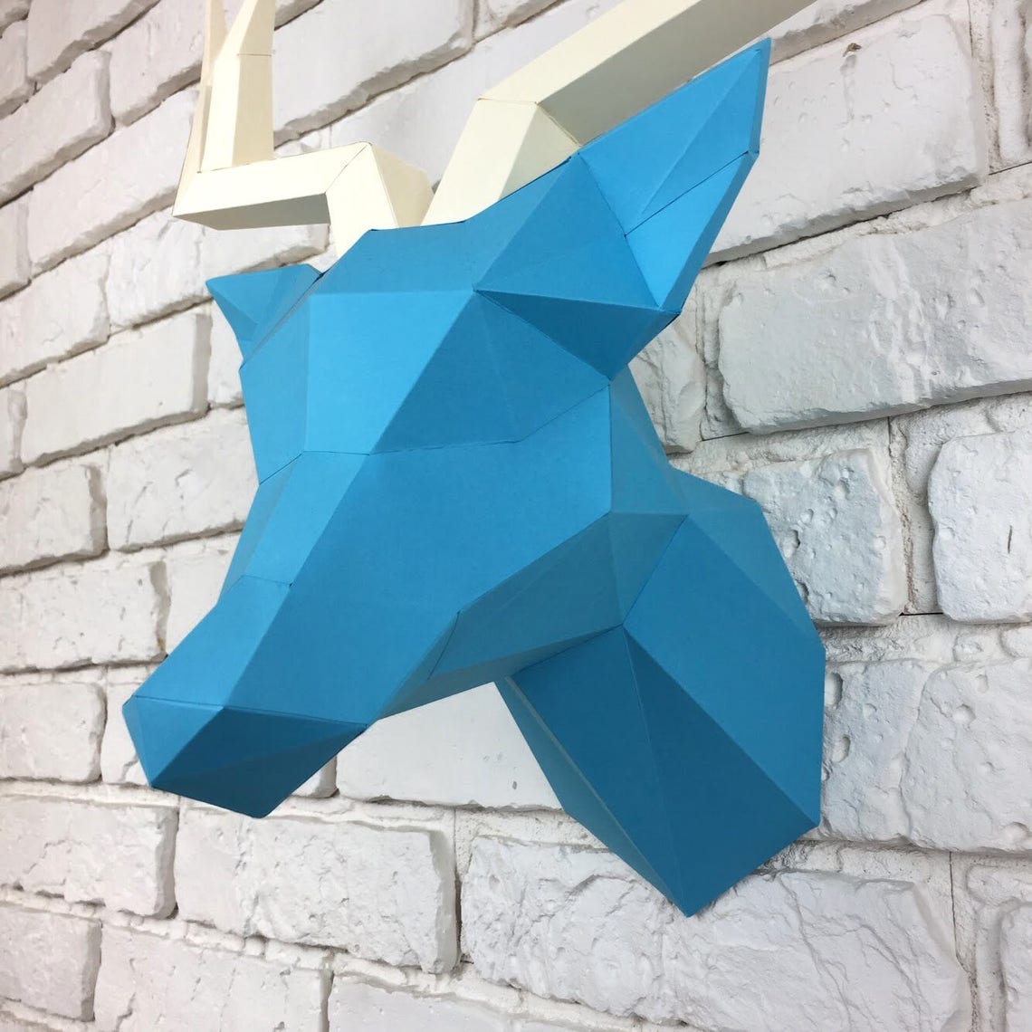 Deer Head Paper Sculpture Papercraft Deer Papercraft | Etsy