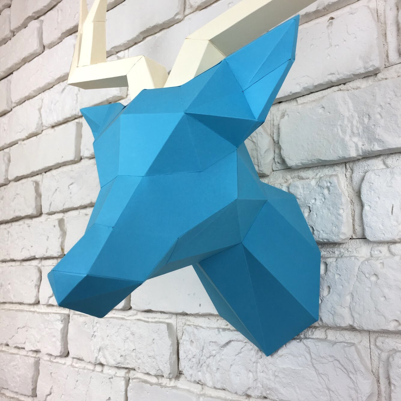 Deer Head Paper Sculpture Papercraft Deer Papercraft | Etsy
