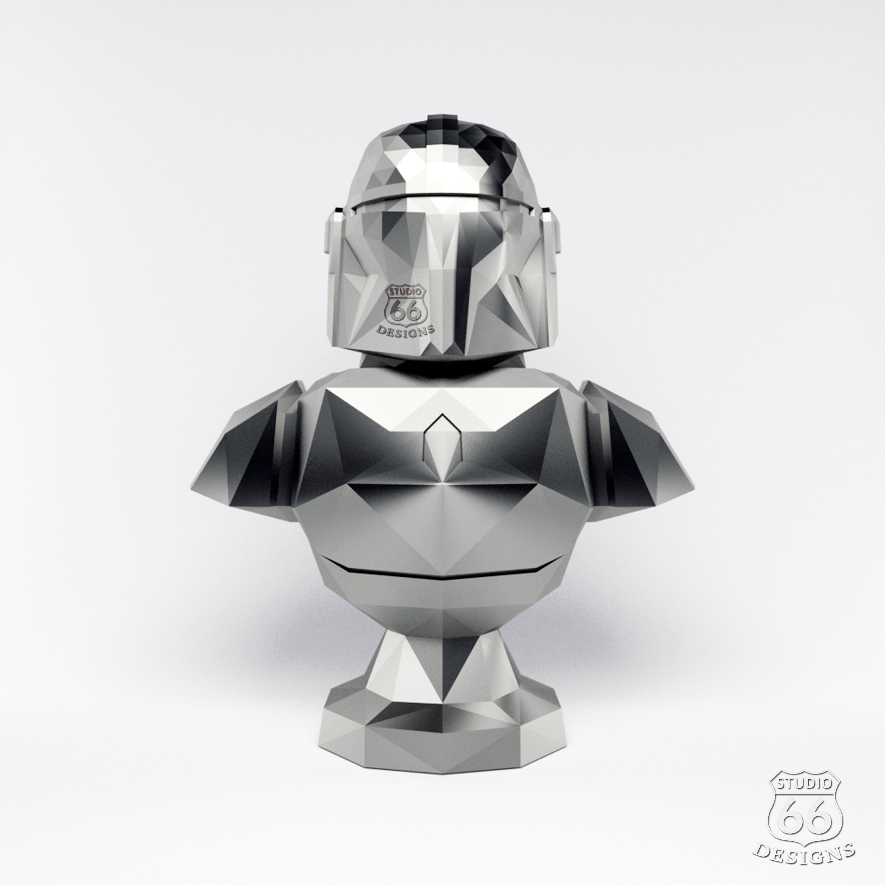 Star Wars 3D Papercraft Mandalorian Statue Bounty Hunter - Etsy Canada