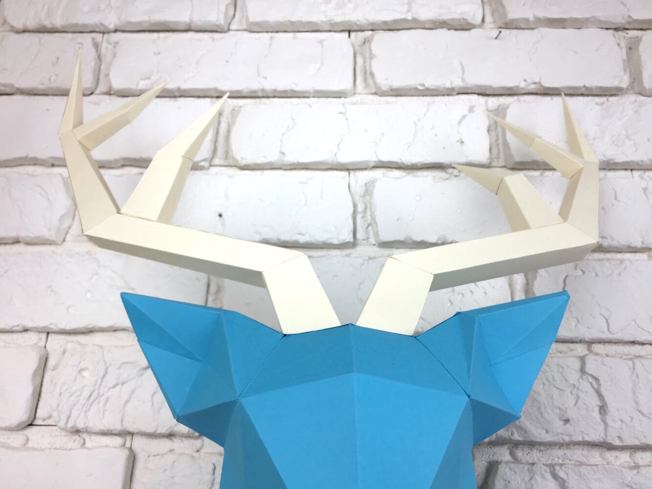 Deer Head Paper Sculpture Papercraft Deer Papercraft | Etsy