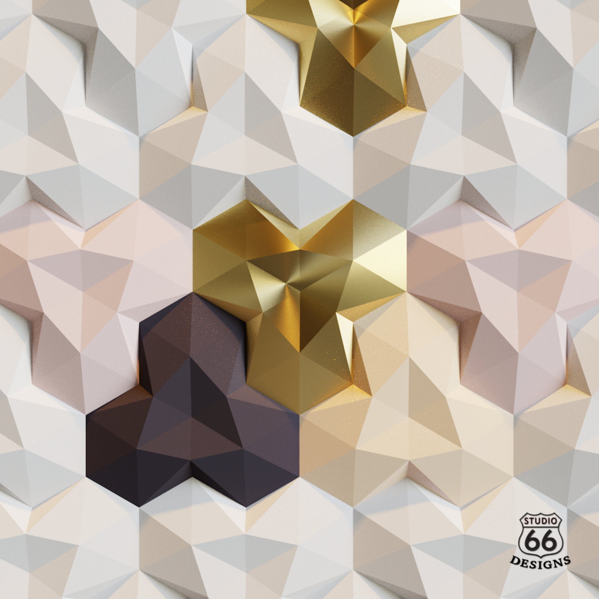 Tiles Cubism Papercraft High-tech Interior Design Honeycomb - Etsy