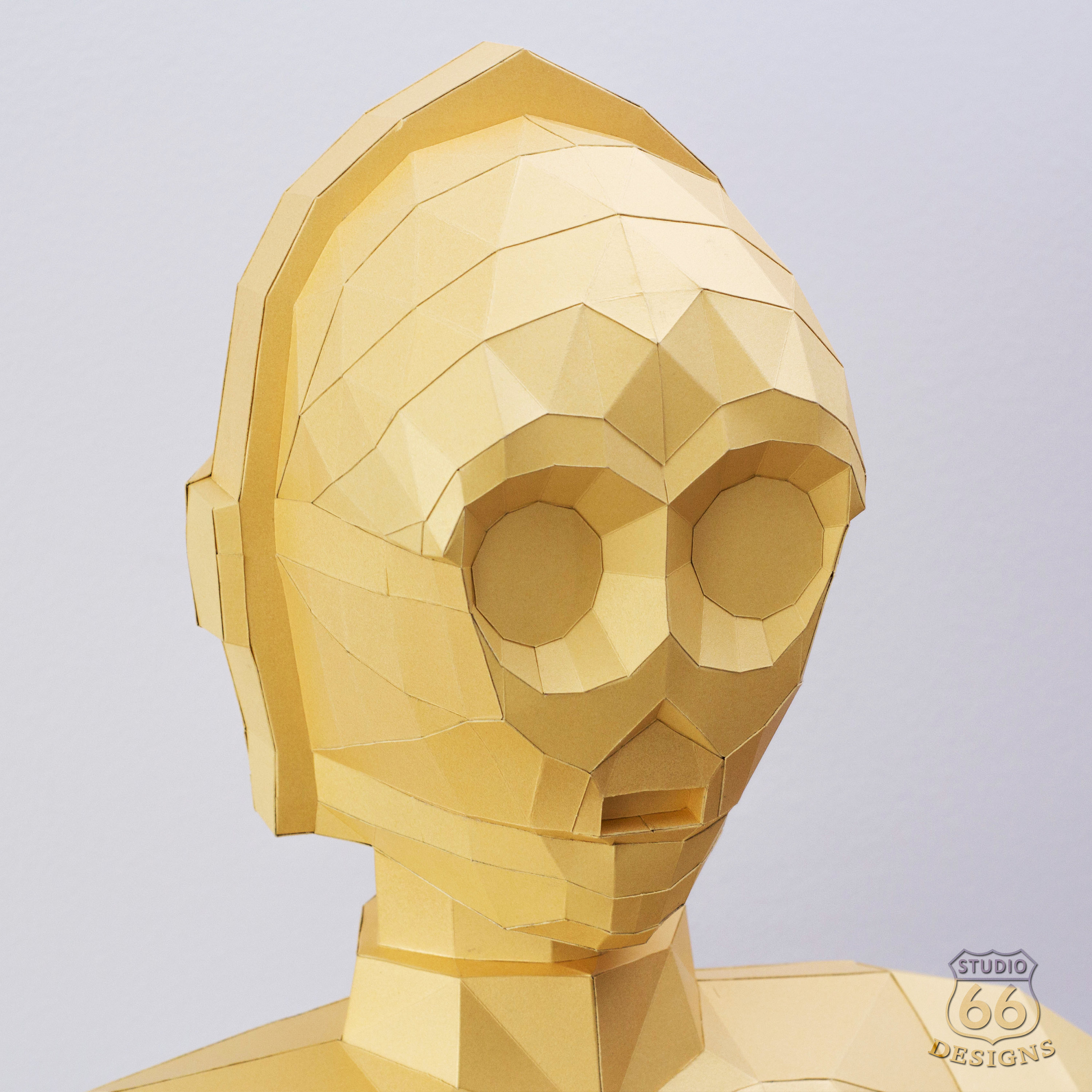 Papercraft Star Wars, Make Your Own C3PO Statue, Papercraft C-3PO ...
