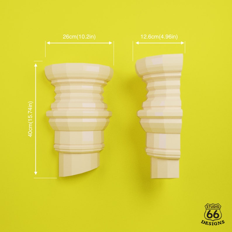 Greek Column Papercraft Interior Greek Column Interior | Etsy