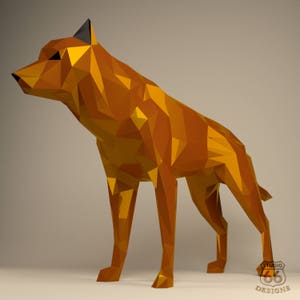 Papercraft Wolf, Paper Wolf, Game of Thrones, Direwolf DIY, Animal ...
