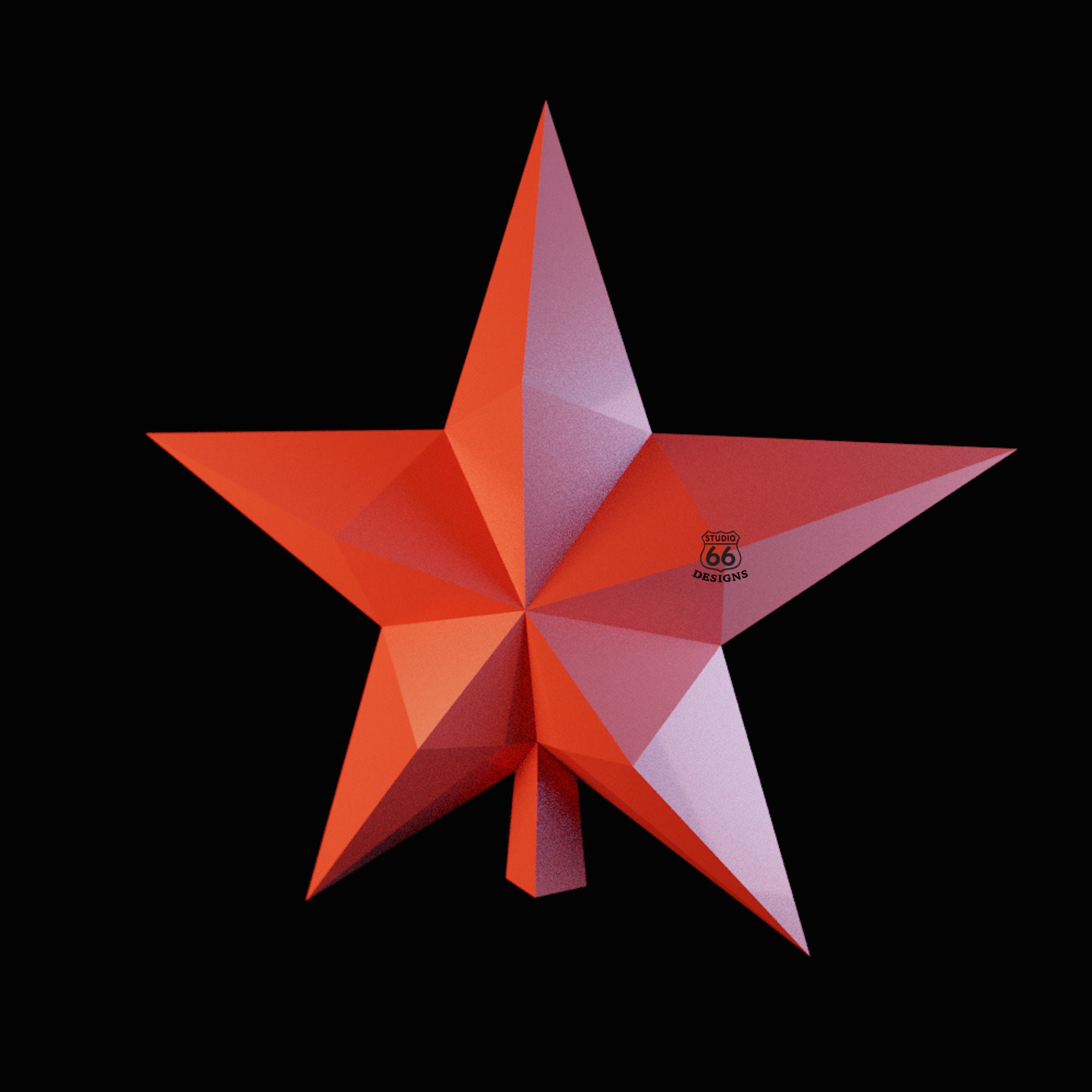 Christmas Tree Ornament Papercraft Tree Topper Star Ornament - Etsy