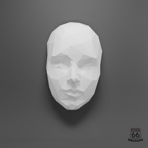 Woman's Face, Female Face, Woman Head, Artist Sculpture, Papercraft ...