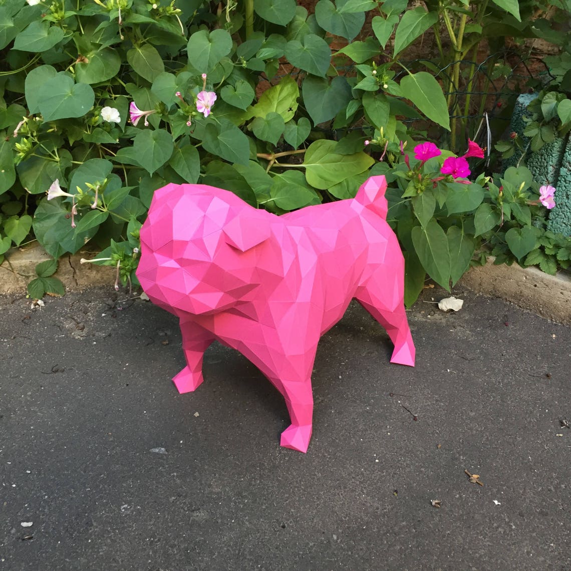 Pug Dog Papercraft Paper Pug Dog Statue Puppy Pug Paper - Etsy
