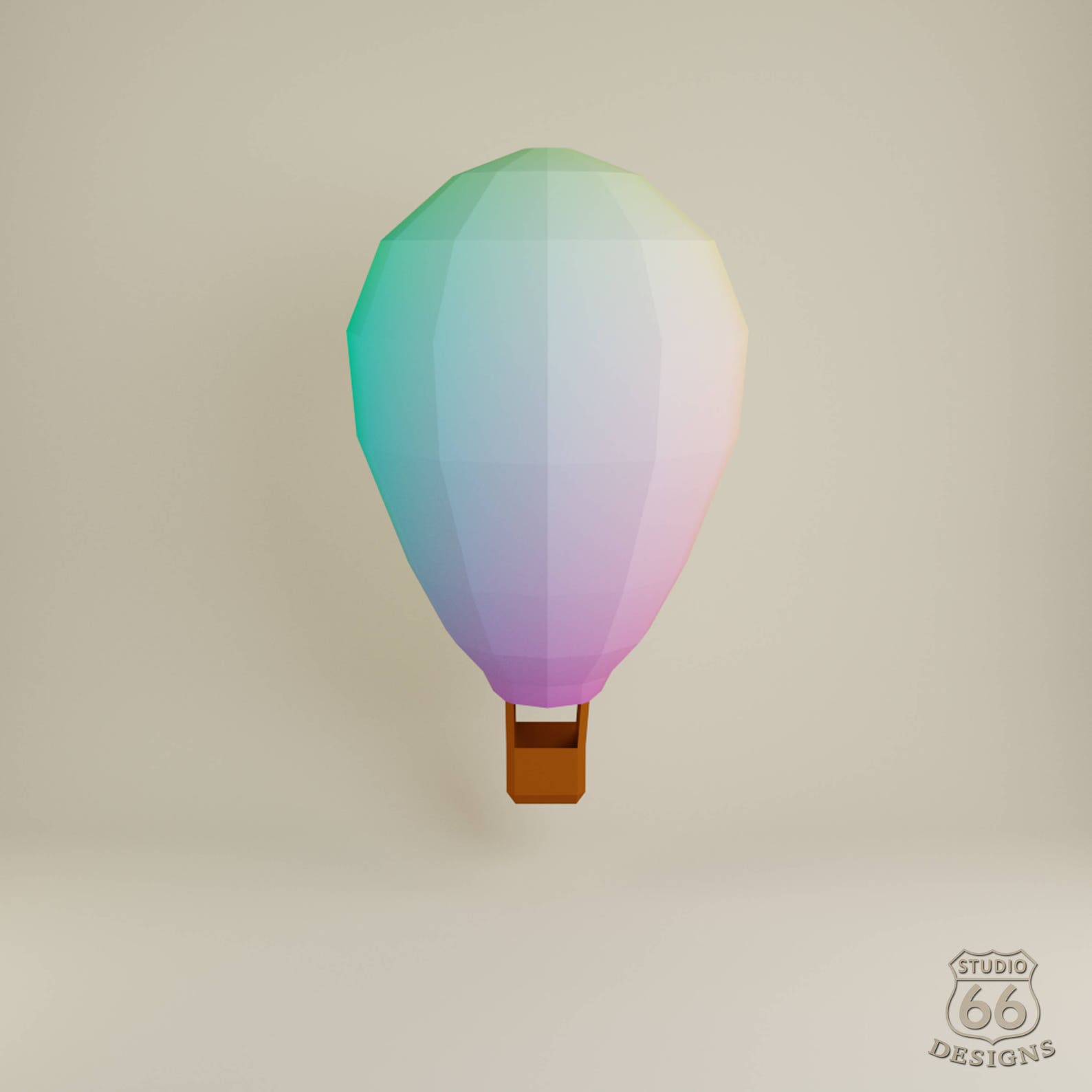 Papercraft Air Balloon Hot Air Balloon Papercraft Nursery - Etsy