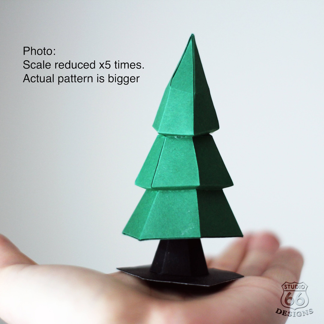 Christmas Tree, Papercraft Tree, Paper Tree, Happy New Year, Papertoy ...