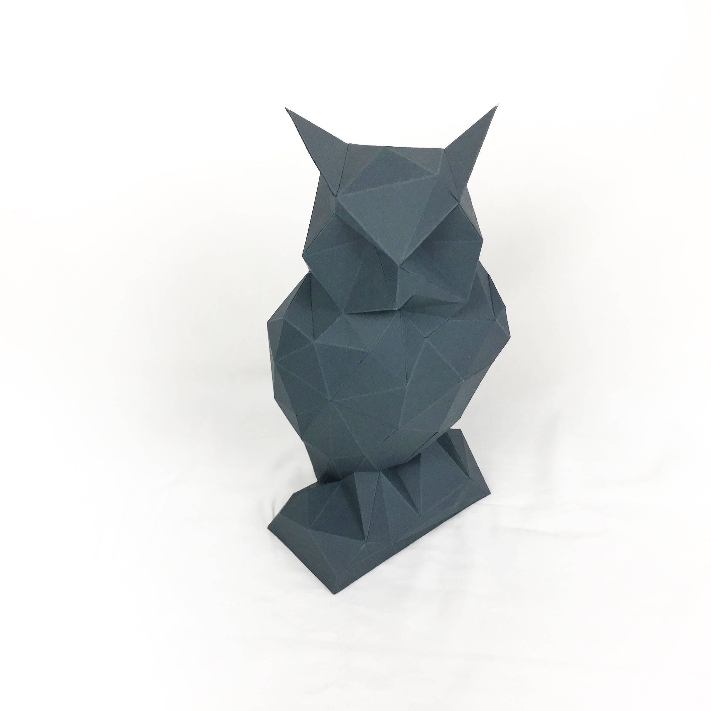 Night Owl, Papercraft Owl, Paper Owl, Animal Trophy, Loft Decor, Home ...