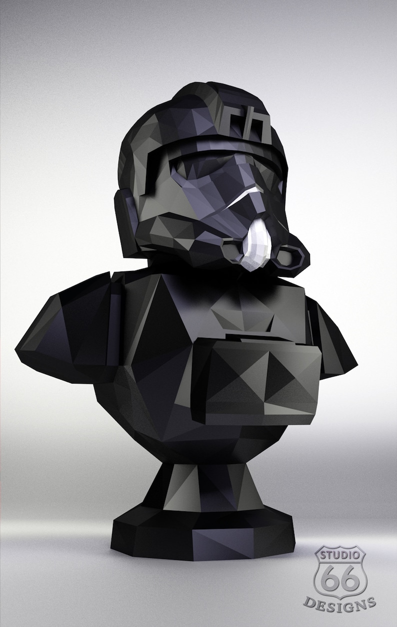Star Wars 3D Papercraft Imperial Tie Fighter Pilot Paper - Etsy