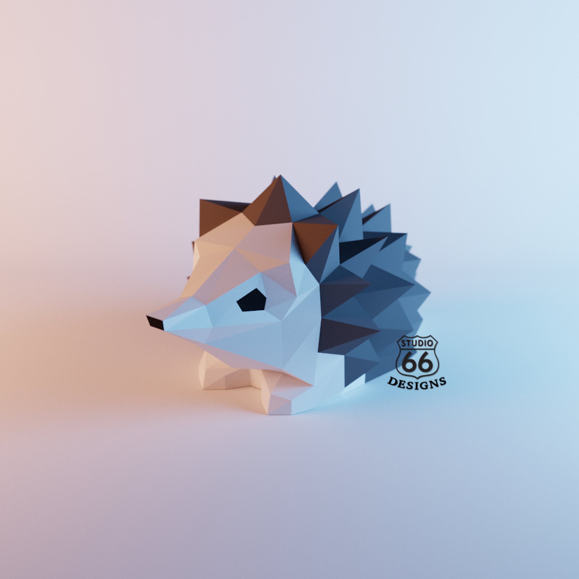 Hedgehog Papercraft Papercraft Hedgehog Statue Hedgehog - Etsy