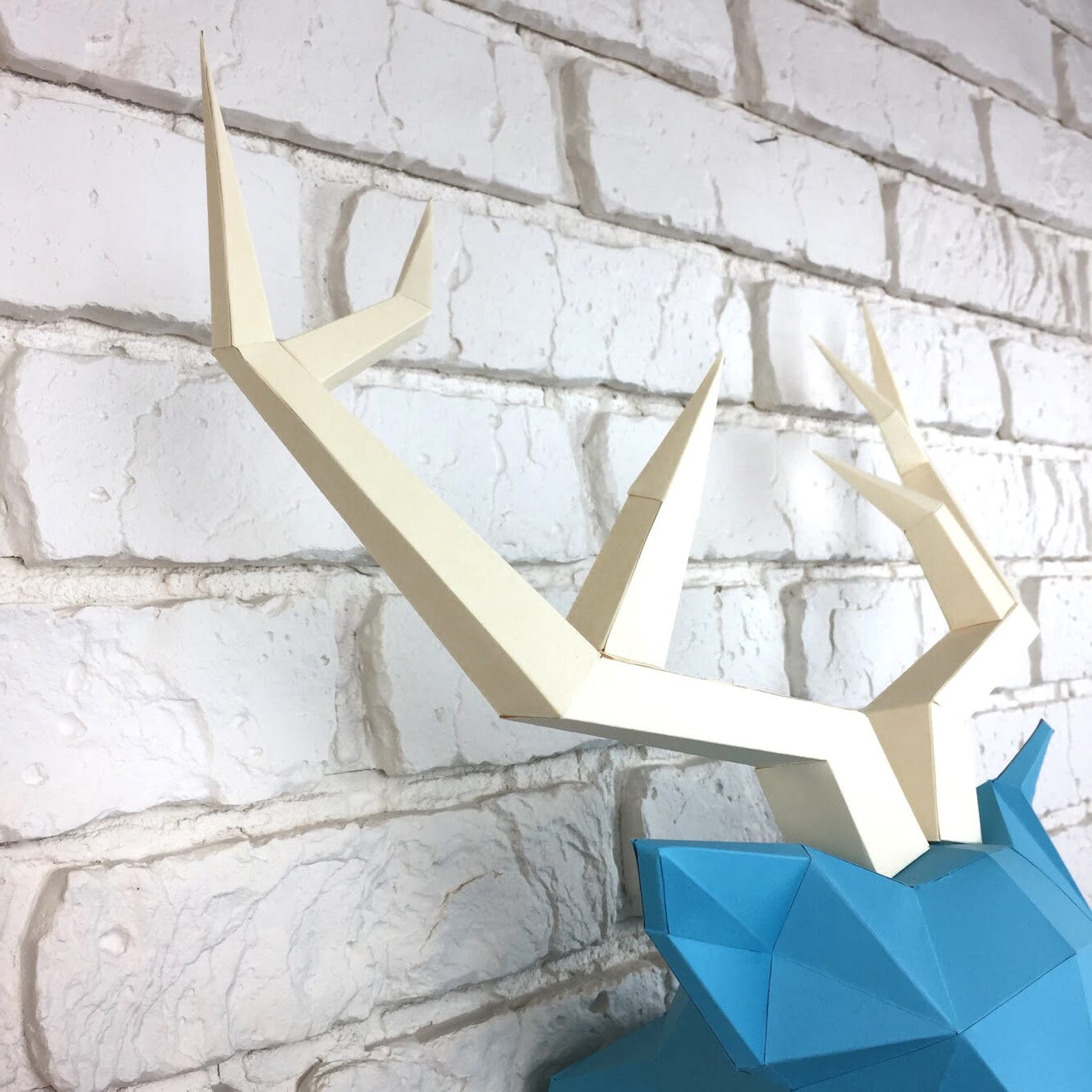 Deer Head Paper Sculpture Papercraft Deer Papercraft | Etsy