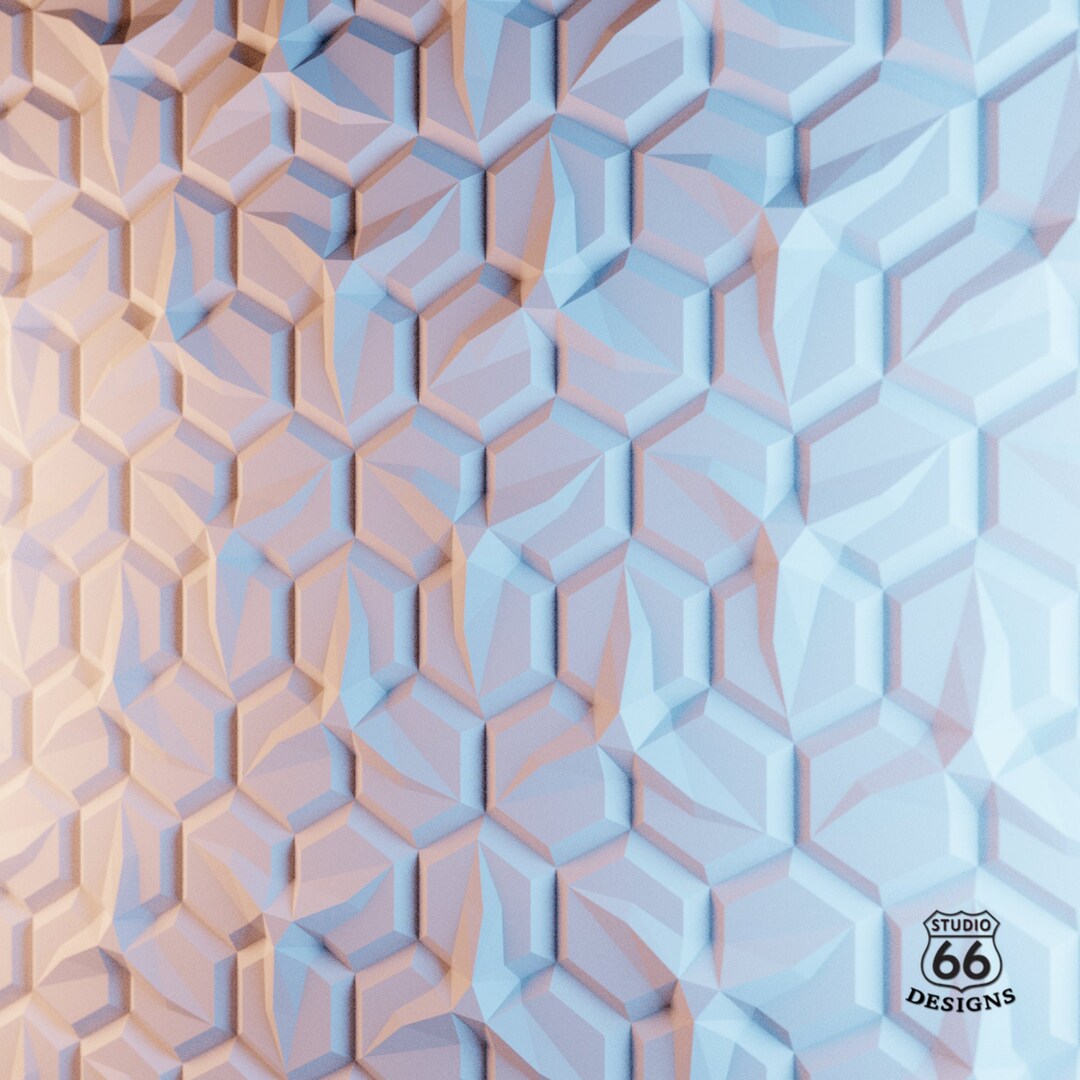 Tiles Cubism Papercraft, High Tech Interior Design, Honeycomb Cubicle ...
