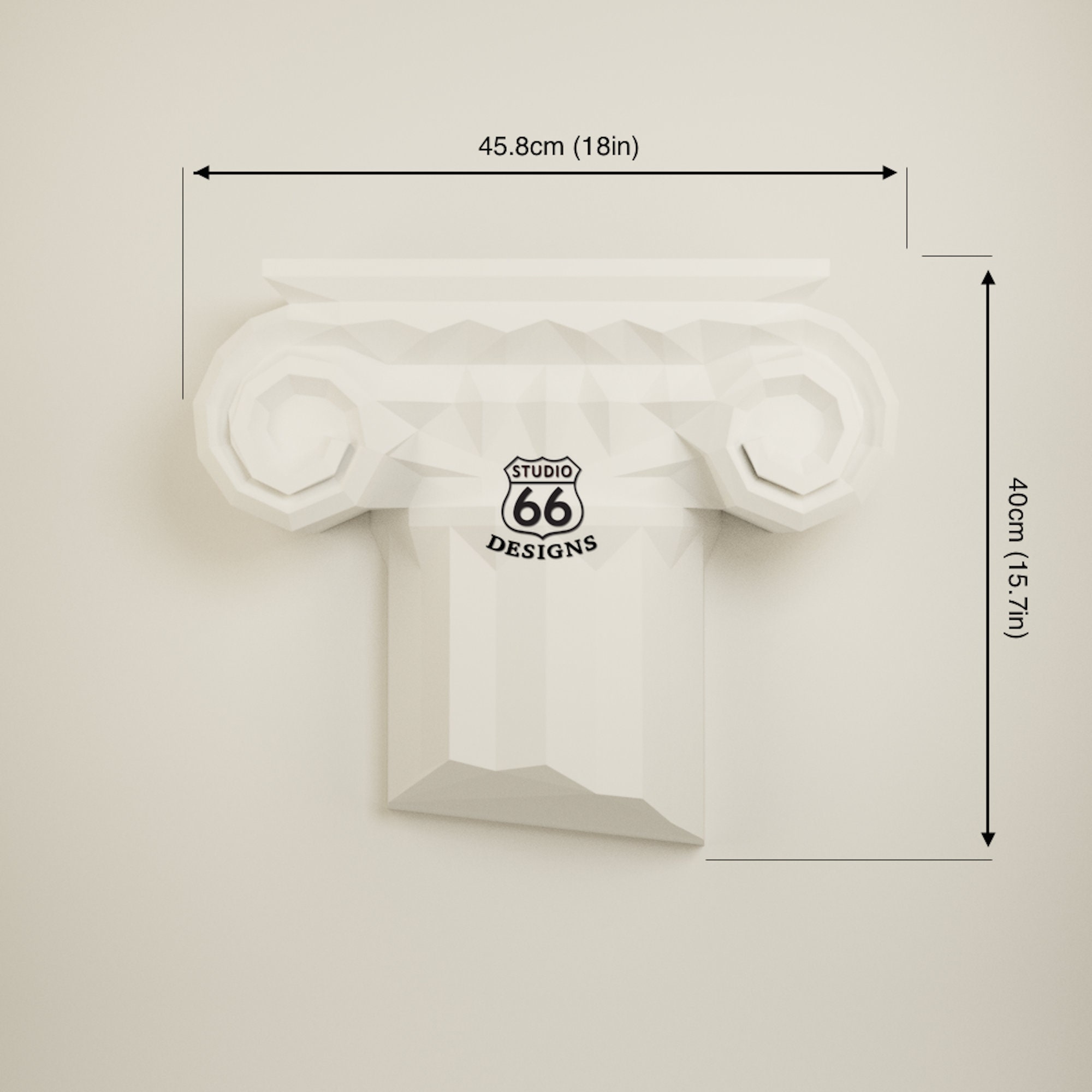 Greek Column Papercraft Interior Greek Column Interior - Etsy