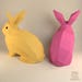 Rabbit Sculpture Papercraft Rabbit Paper Bunny Bunny - Etsy