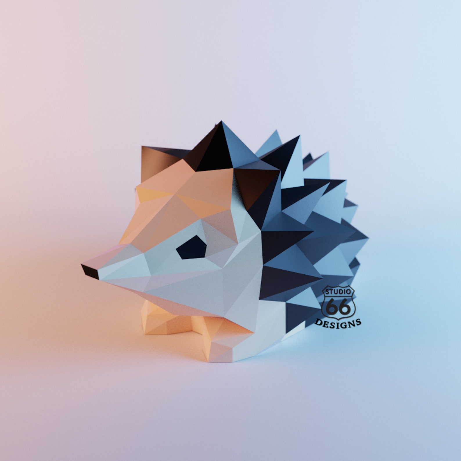 Hedgehog Papercraft Papercraft Hedgehog Statue Hedgehog - Etsy