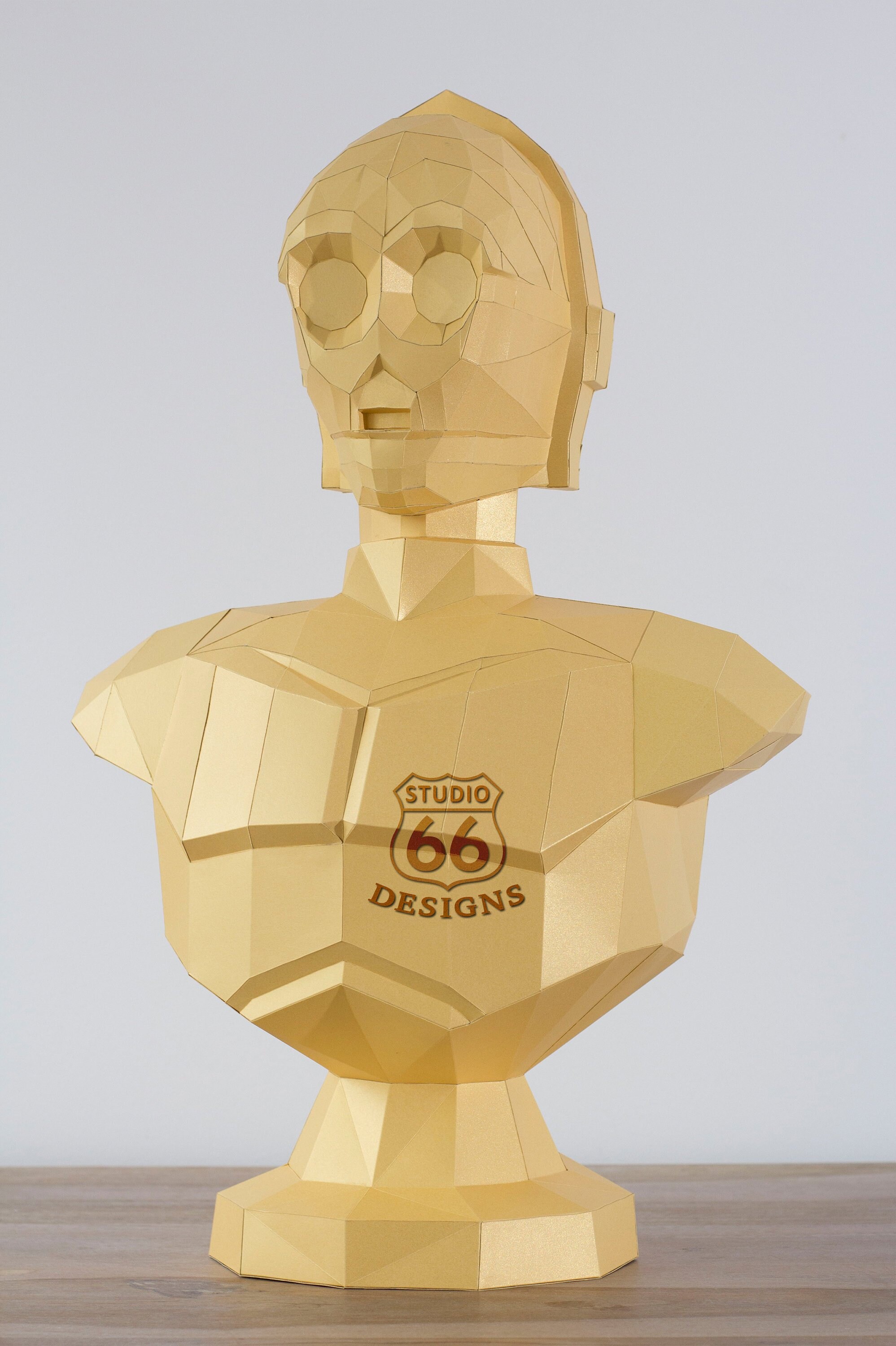Papercraft Star Wars, Make Your Own C3PO Statue, Papercraft C-3PO ...