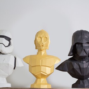 Papercraft Star Wars, Make Your Own C3PO Statue, Papercraft C-3PO ...
