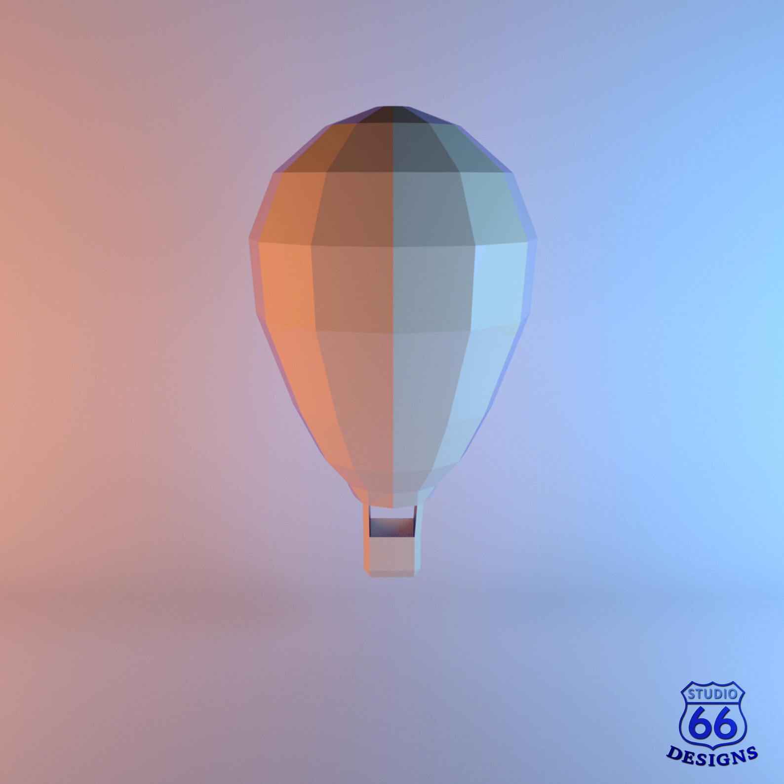 Papercraft Air Balloon Hot Air Balloon Papercraft Nursery - Etsy