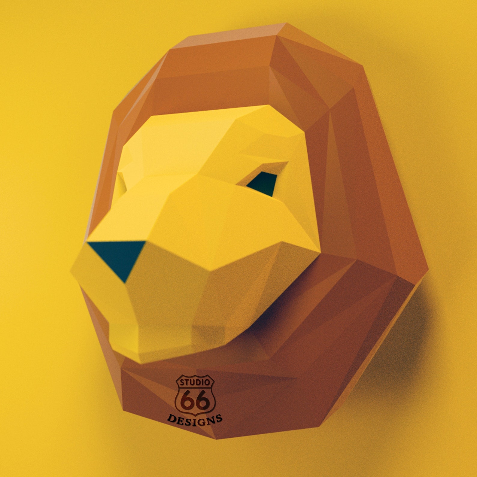 Papercraft Lion 3D Papercraft Lion King Paper Lion Animal | Etsy