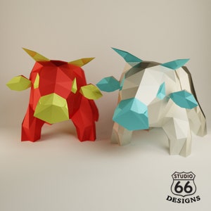 Small Highland Cow - Do It Yourself From Paper, Scottish Golden Calf 3D ...
