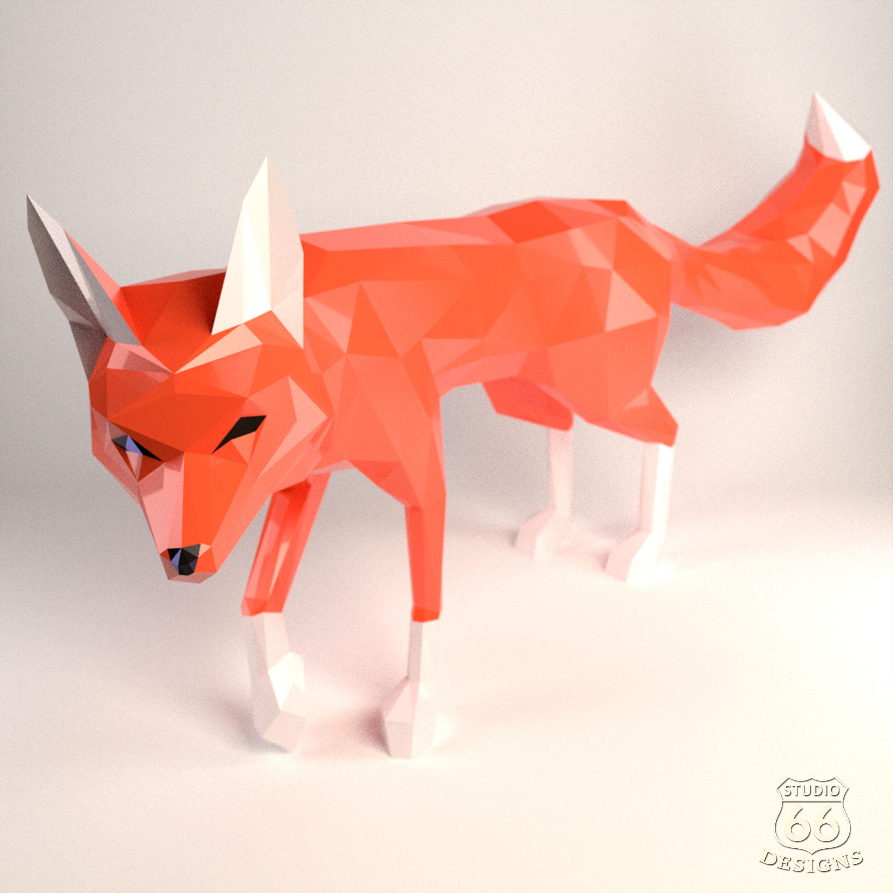 DIY Fox Papercraft Red Fox Fox Tail Fox and Dogs Fox - Etsy