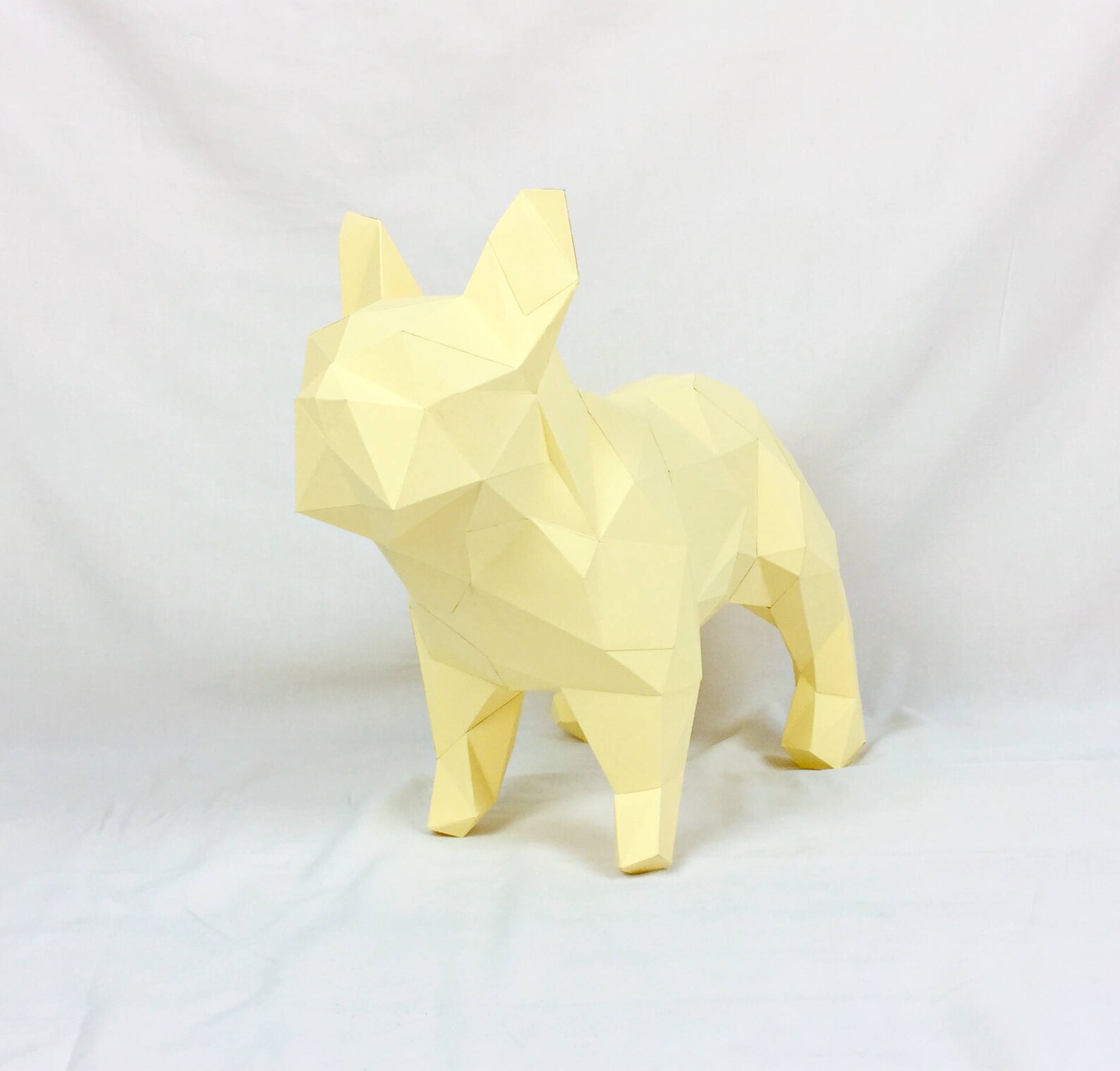 French Bulldog, Paper Dog, Papercraft Bulldog, Paper Animals, Papertoy ...