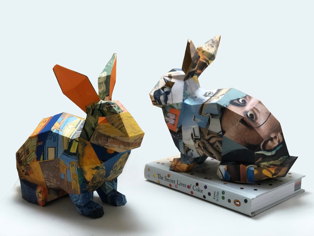 Rabbit Sculpture, Papercraft Rabbit, Paper Bunny, Bunny Rabbit, Paper ...