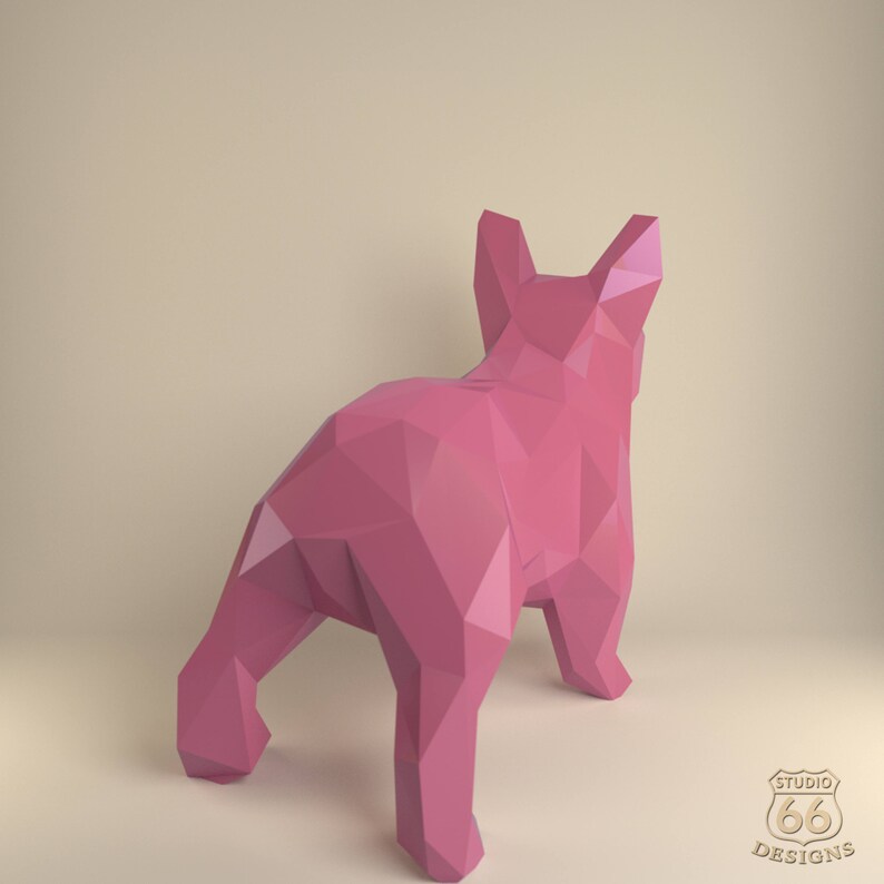 French Bulldog Paper Dog Papercraft Bulldog Paper Animals - Etsy