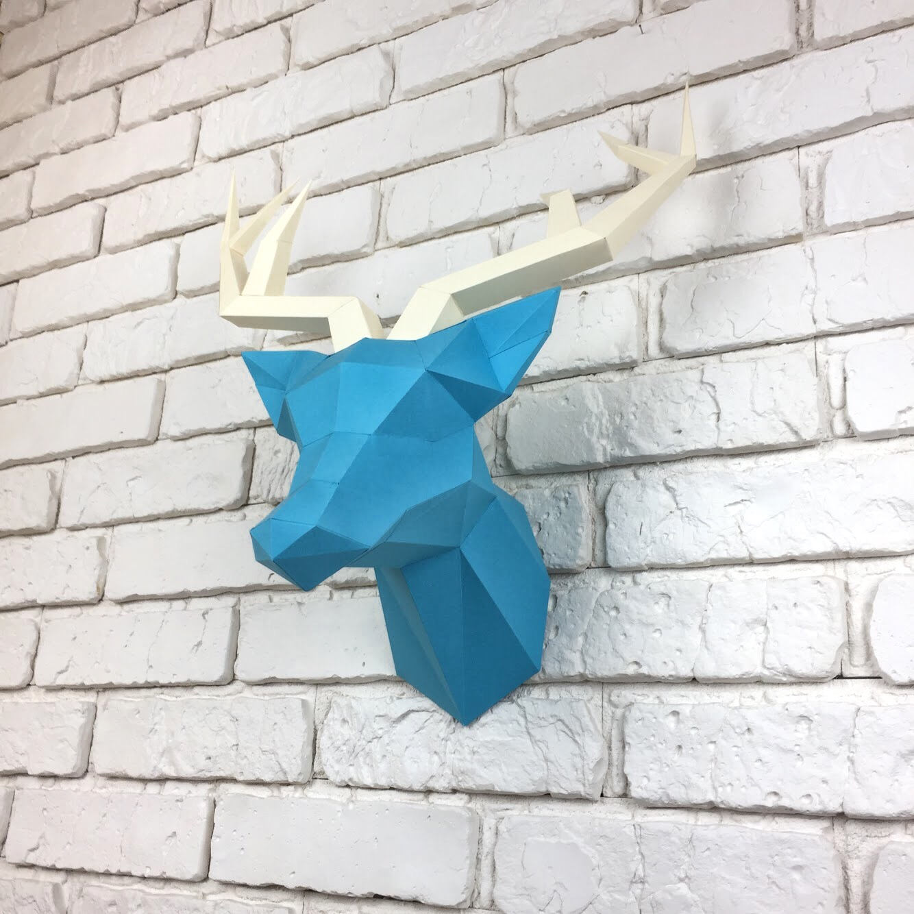 Deer Head Paper Sculpture Papercraft Deer Papercraft - Etsy
