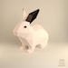 Rabbit Sculpture Papercraft Rabbit Paper Bunny Bunny - Etsy