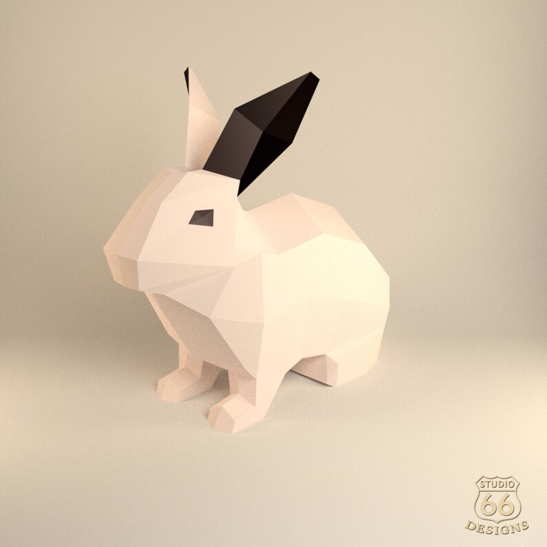 Rabbit Sculpture Papercraft Rabbit Paper Bunny Bunny - Etsy