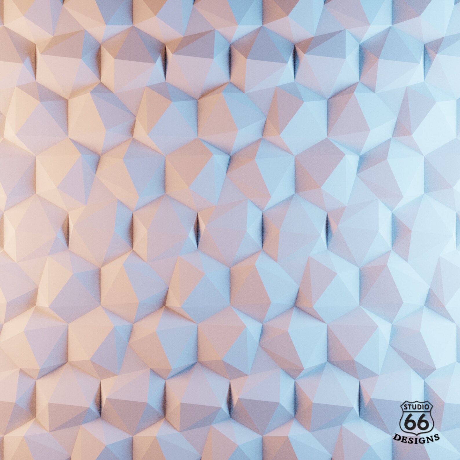 Tiles Cubism Papercraft, High Tech Interior Design, Faceted Tile Design ...
