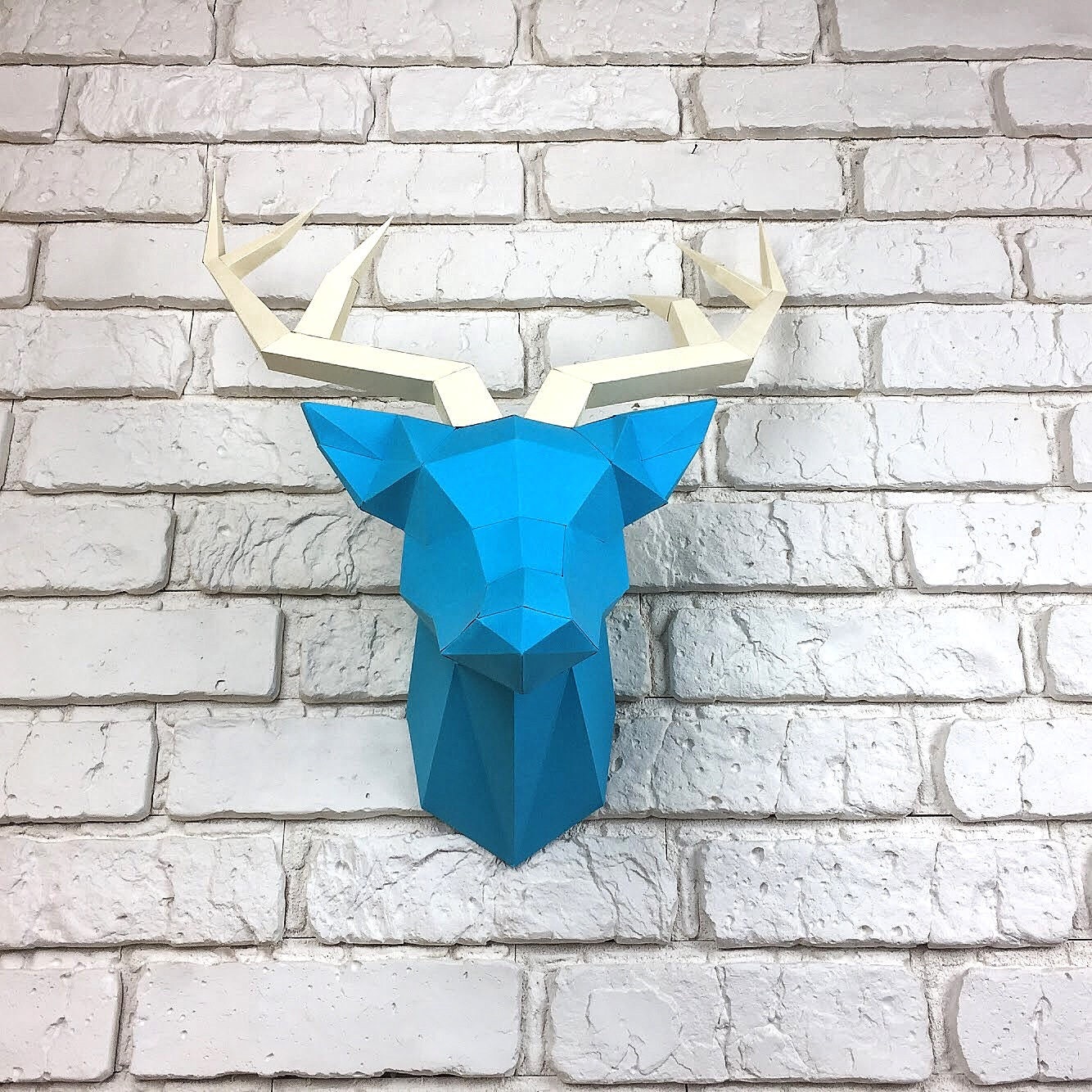 Deer Head Paper Sculpture Papercraft Deer Papercraft | Etsy