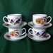 Royal Worcester S/4 Evesham Cups & Saucers Fruit Gold Rim - Etsy