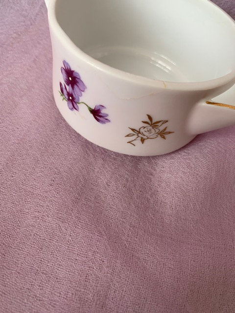 Lefton Stackable Teapot, Rare 1940s Violets Teapot Set, Hand Painted ...