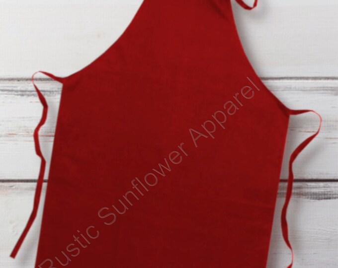 Chef Aida Red and White Apron/personalized Chef Apron / Unisex Apron ...