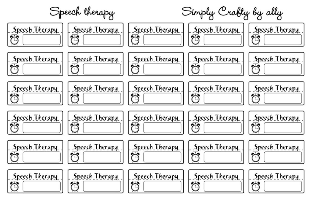 Speech Therapy Reminders - Etsy