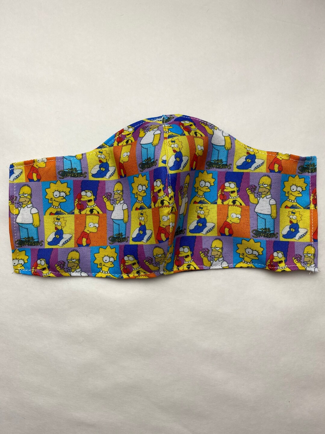 POLYESTER Simpsons Face Mask With Filter Pocket - Etsy