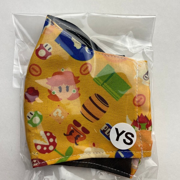 Mario Face Mask - Etsy