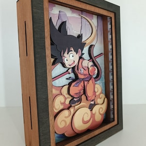 Dragon Anime Night Light, Shadow Box, Dragon Lightbox, Anime Lightbox ...