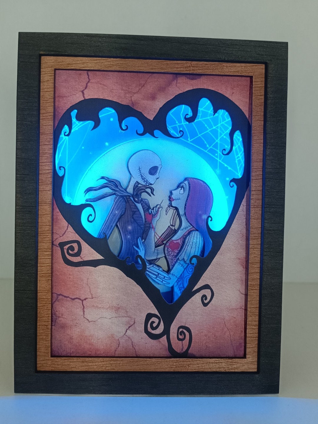 Nightmare Before Christmas Shadow Box Lamp: Jack Skellington Lightbox ...